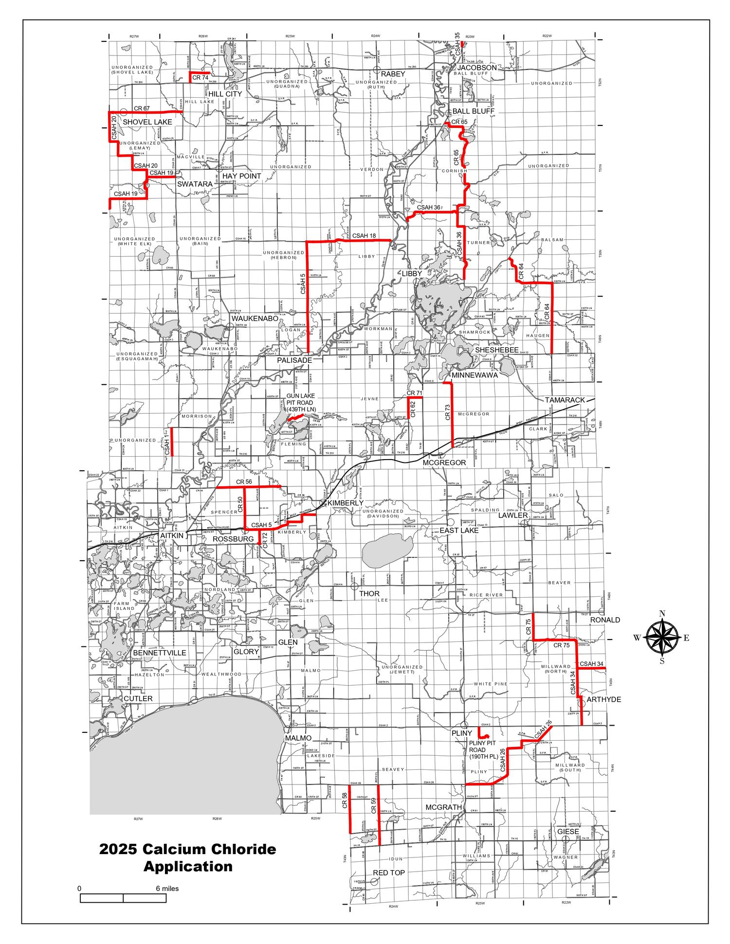 Calcium Chloride Applications | Aitkin County, MN